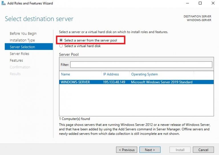 Как установить MS IIS и MS SQL Server на Windows Server