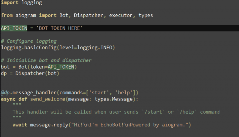 Telegram-бот на сервере RUVDS - Справочник RuVDS